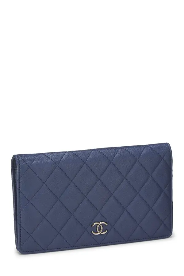 Chanel Quilted Lambskin Classic Long Yen Wallet