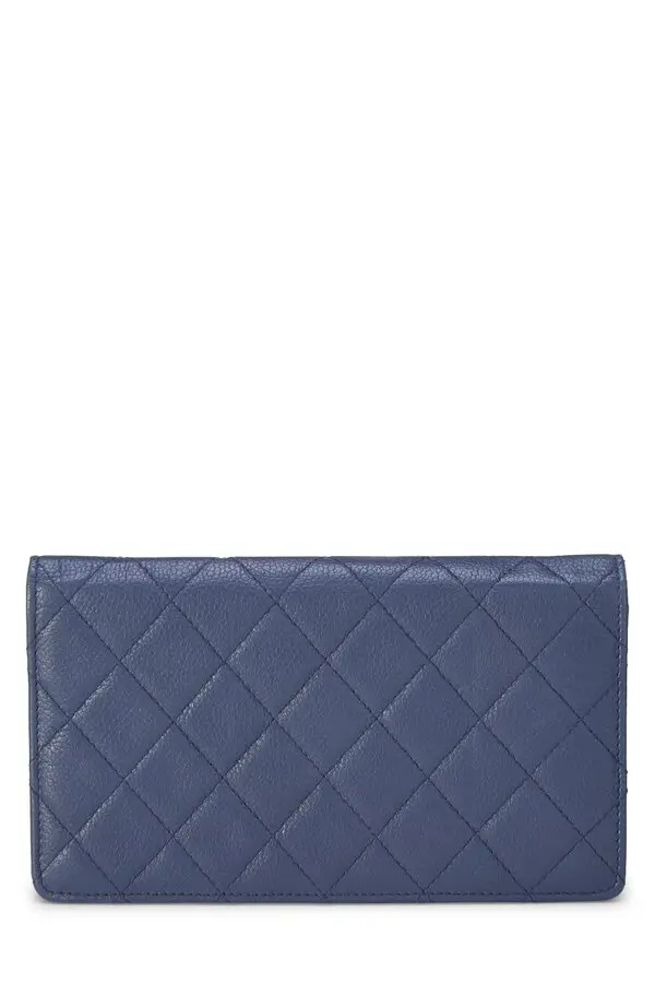 Chanel Quilted Lambskin Classic Long Yen Wallet