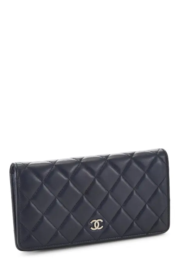 Chanel Quilted Lambskin Classic Long Yen Wallet