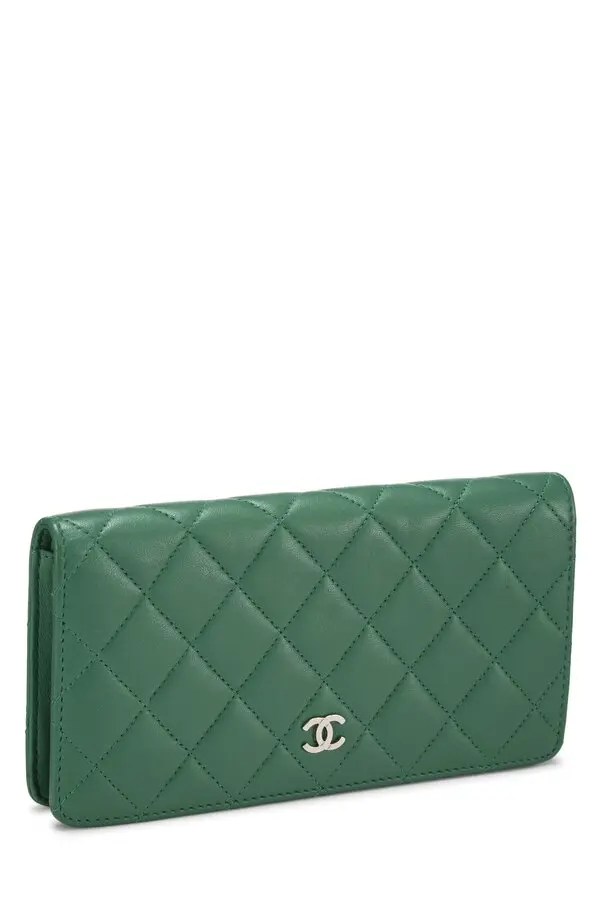 Chanel Quilted Lambskin Classic Long Yen Wallet