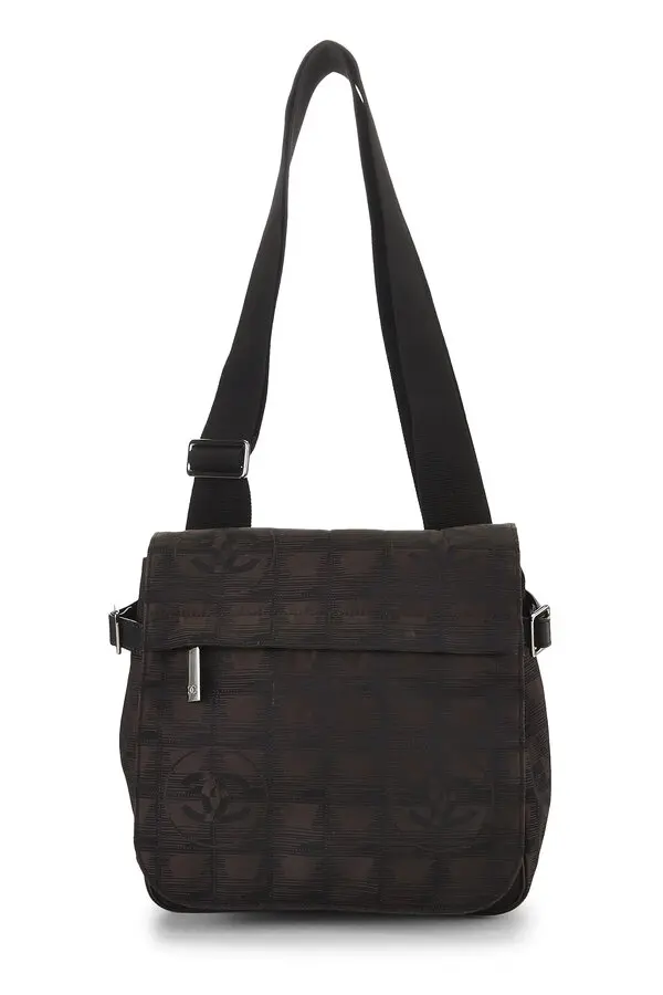 Chanel Nylon Travel Line Shoulder Bag - Brown