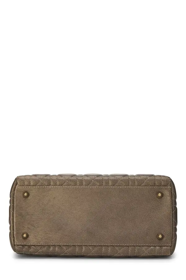 Dior Cannage Quilted Lambskin Lady Bag - Brown