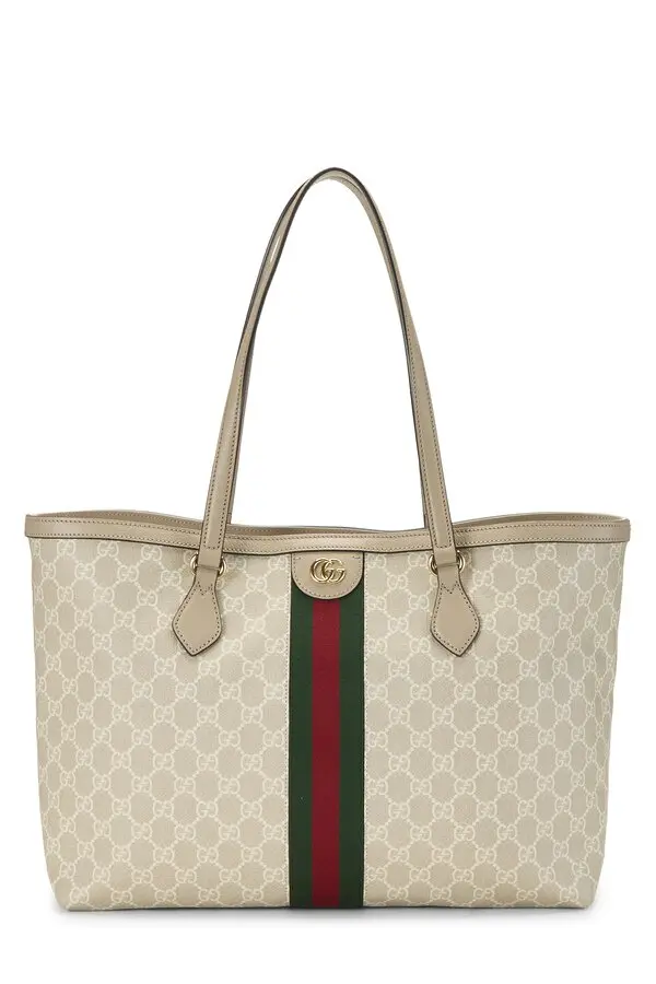 Gucci Ophidia Gg Supreme Canvas Tote - Beige