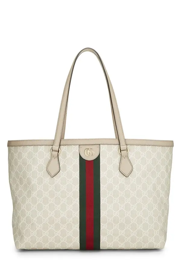 Gucci Gg Supreme Ophidia Tote - Beige