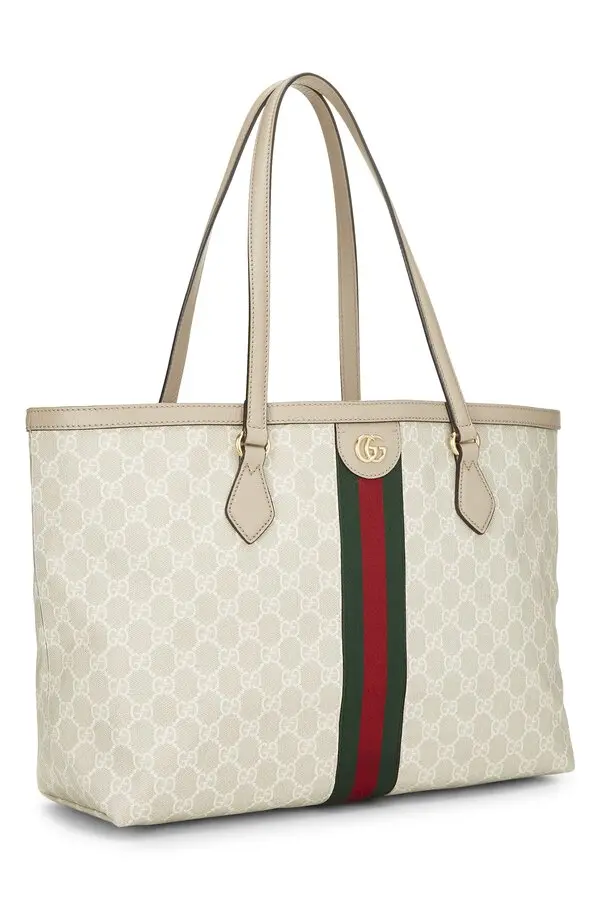 Gucci Ophidia Gg Supreme Canvas Tote - Beige
