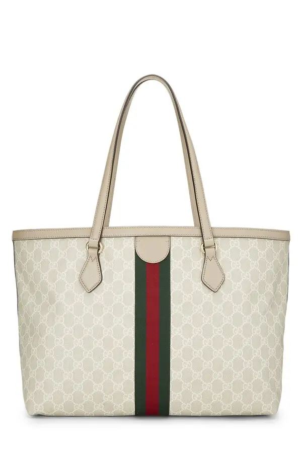 Gucci Ophidia Gg Supreme Canvas Tote - Beige