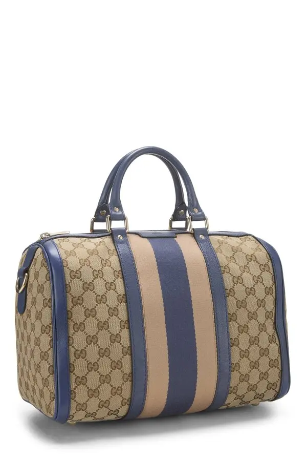 Gucci Gg Web Boston Handbag