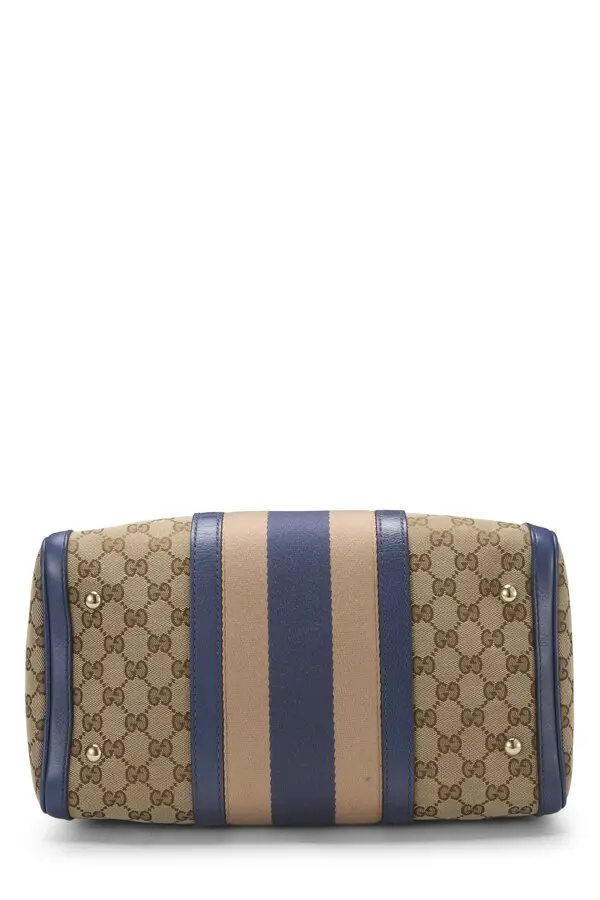Gucci Gg Web Boston Handbag