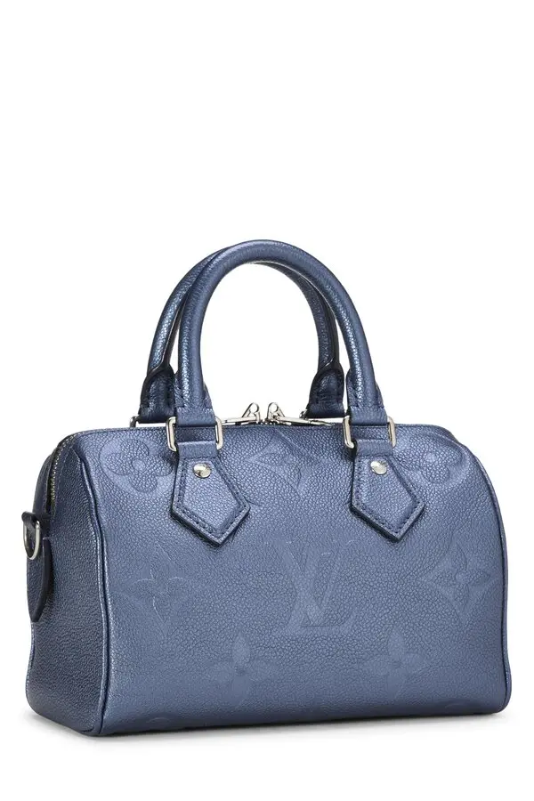 LOUIS VUITTON Metallic Monogram Empreinte Speedy Bandouliere 20