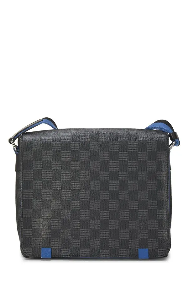 LOUIS VUITTON Damier Graphite District Nm - Blue