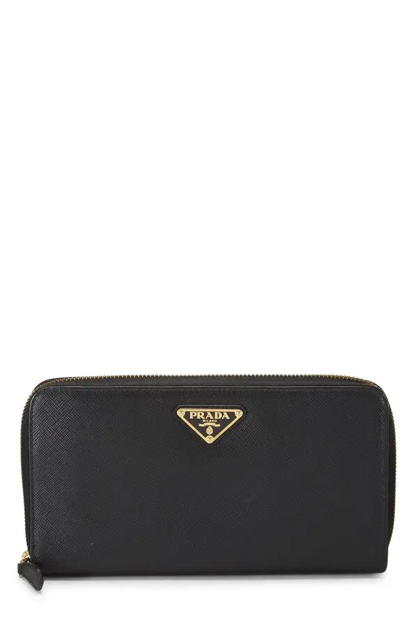 Prada Saffiano Zip Wallet