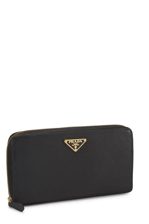 Prada Saffiano Zip Wallet
