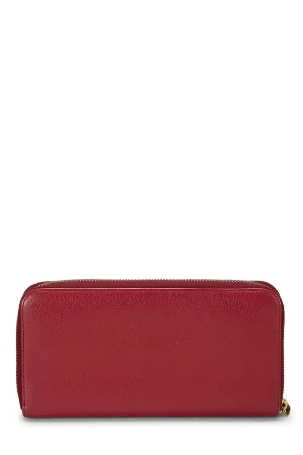 Prada Vitello Daino Zip Around Wallet