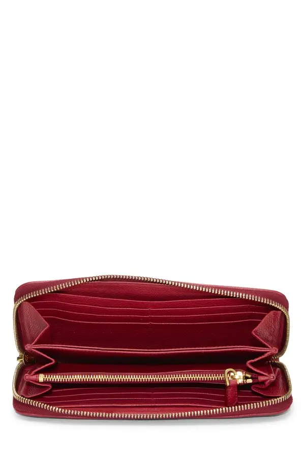 Prada Vitello Daino Zip Around Wallet
