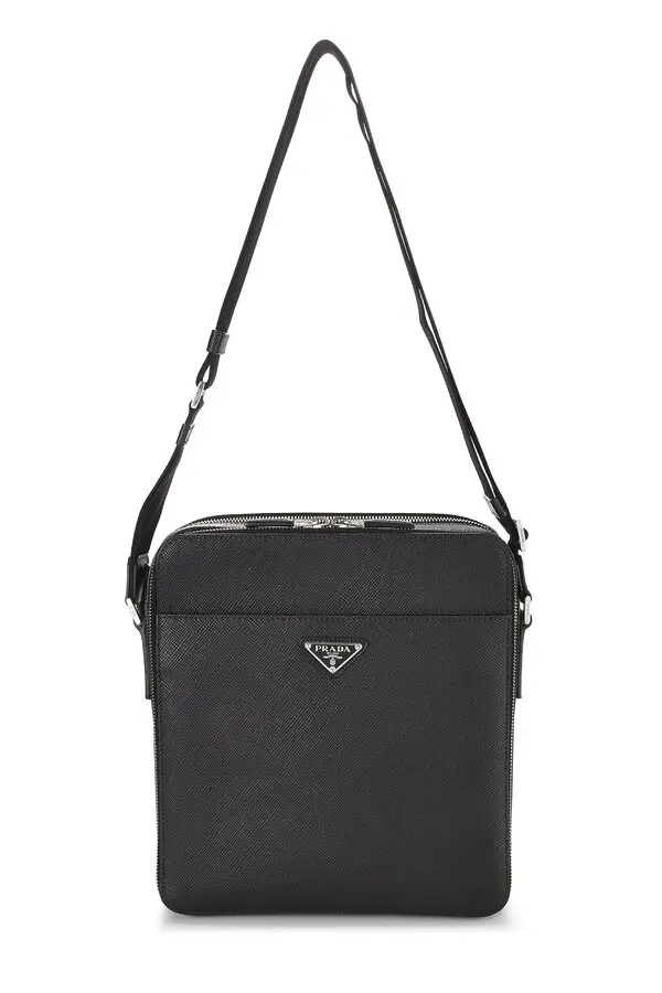 Prada Saffiano Messenger - Black