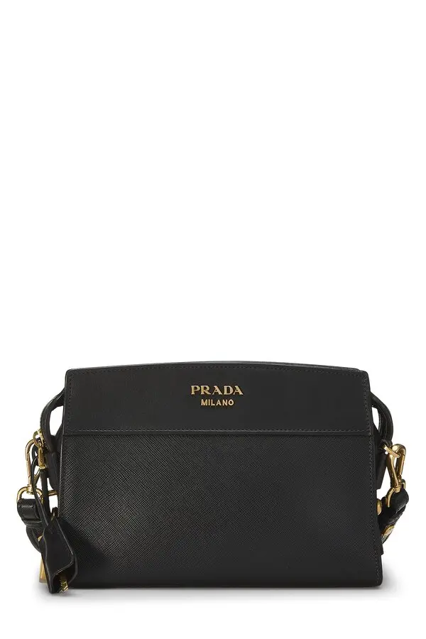 Prada Saffiano Esplanade Crossbody - Black