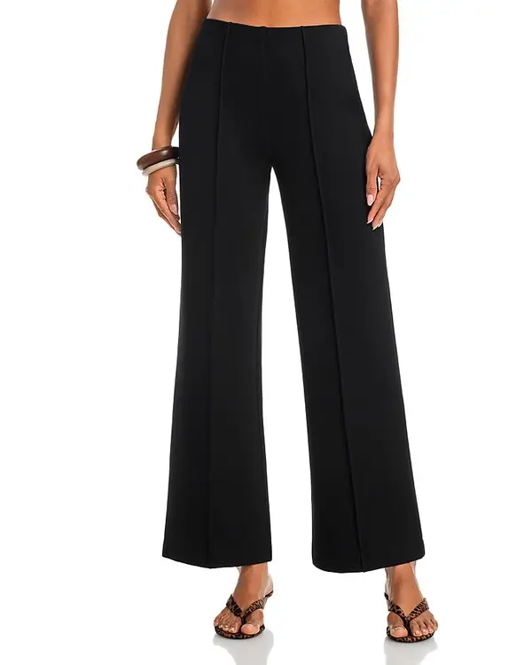 Aqua Pull On Bootcut Pants Exclusive - Black