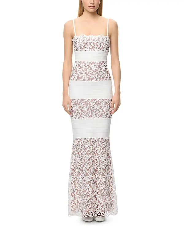 Herve Leger The Marielle Gown - Alabaster