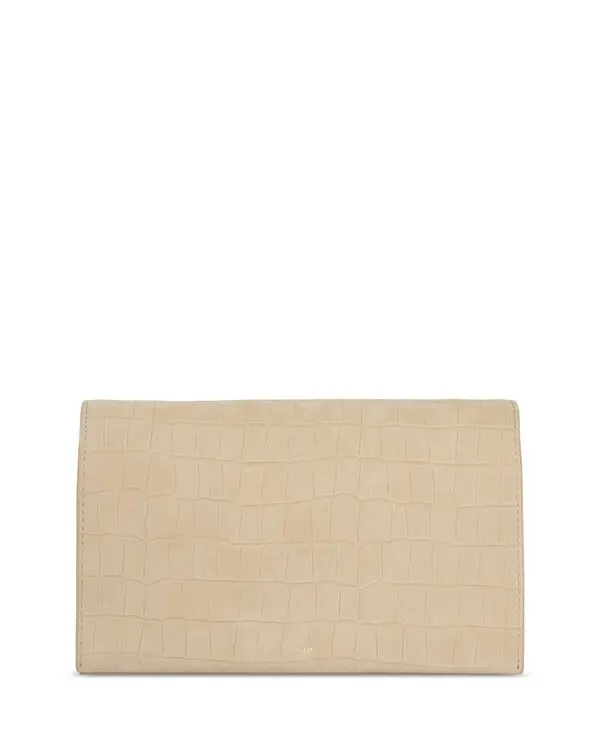 Vince Embossed Leather Wallet Crossbody