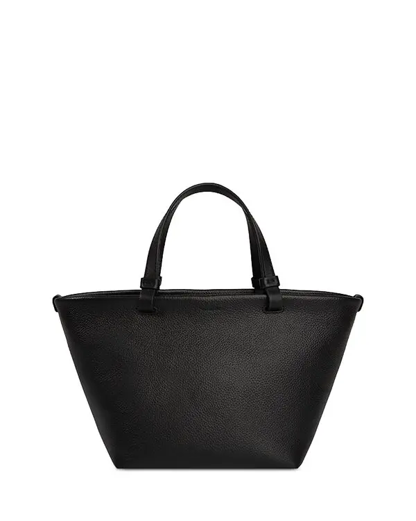 Vince Marin Mini Leather Tote - Black
