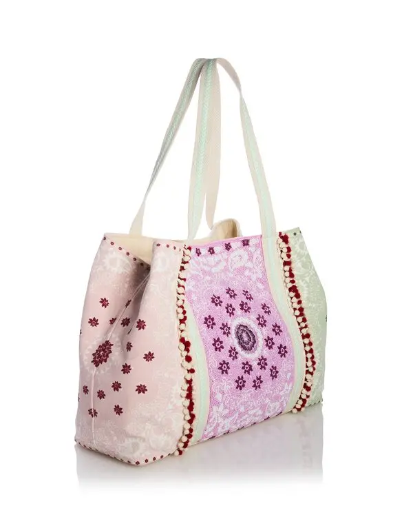Aqua Bendita Embellished Large Tote