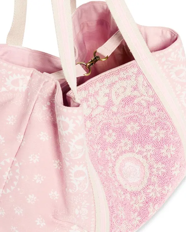 Aqua Bendita Embellished Large Tote