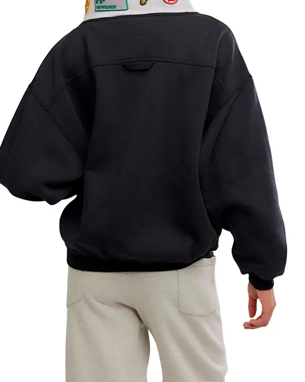 Free People Patch Hoodie