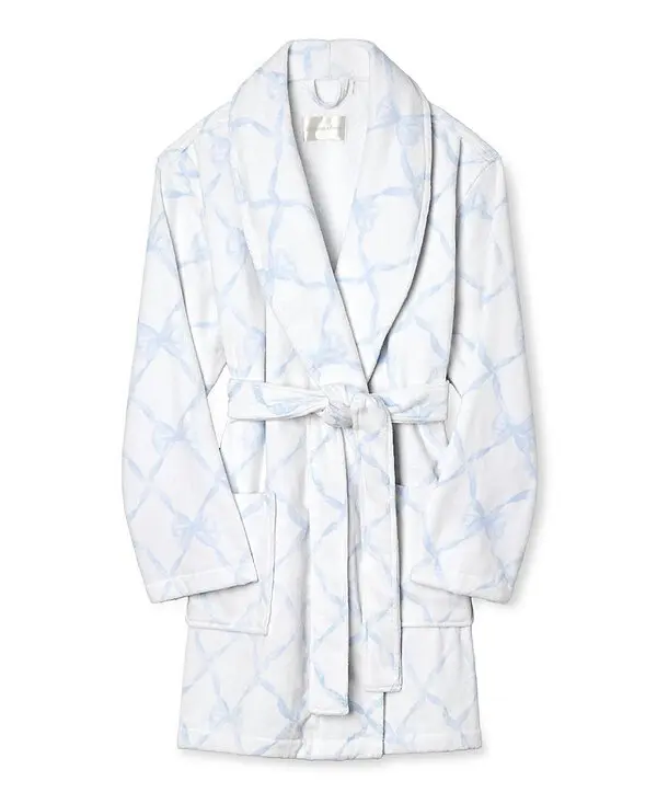 LoveShackFancy Indie Cotton Bath Robe - High Tide