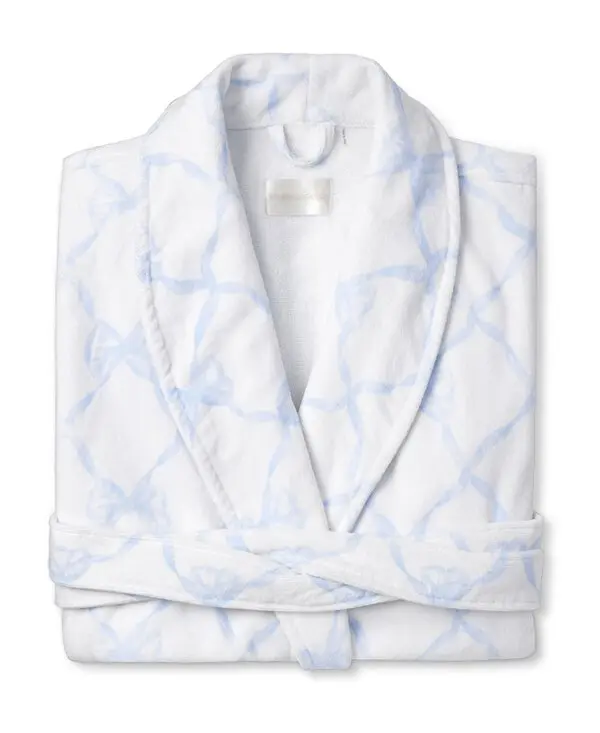 LoveShackFancy Indie Cotton Bath Robe - High Tide