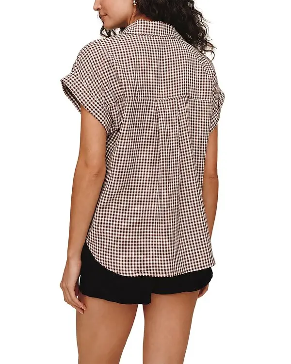 Bella Dahl Short Sleeve Gingham Shirt
