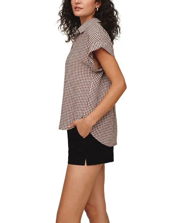 Bella Dahl Short Sleeve Gingham Shirt