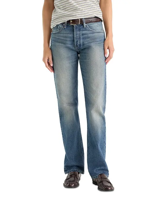Good American Vintage Straight Jeans In Indigo1282 - Indigo