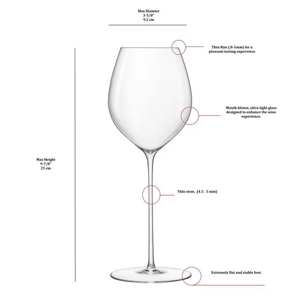 LUIGI BORMIOLI Sapienta Chardonnay Glasses, Set Of 2