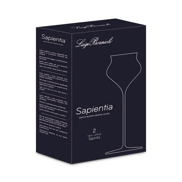 LUIGI BORMIOLI Sapienta Spirits Glasses, Set Of 2