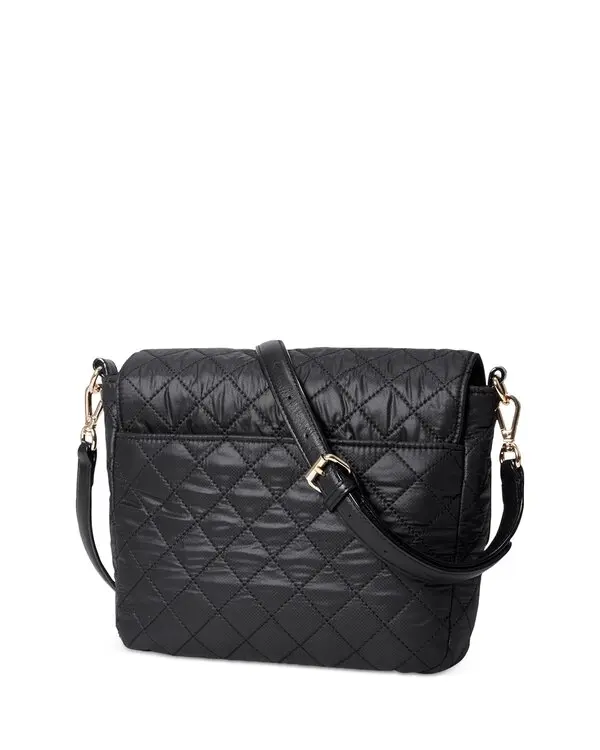Mz Wallace Crosby Medium Lock Crossbody - Black