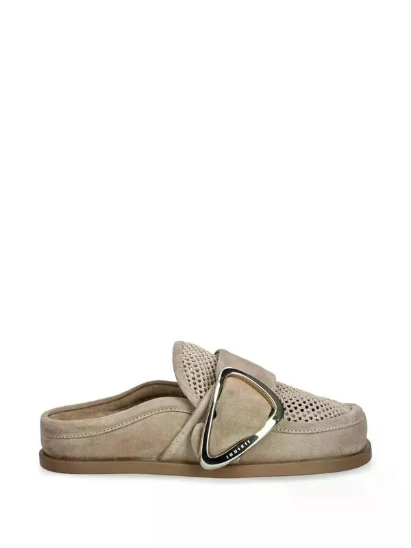 Inuikii Patchwork Buckle-detail Mules - Neutrals