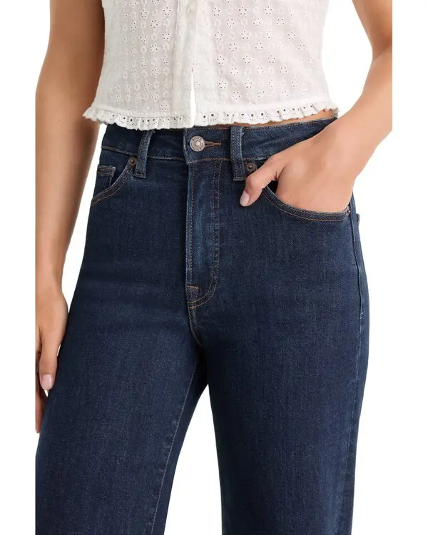 Good American Palazzo Wide Leg Ankle Jeans