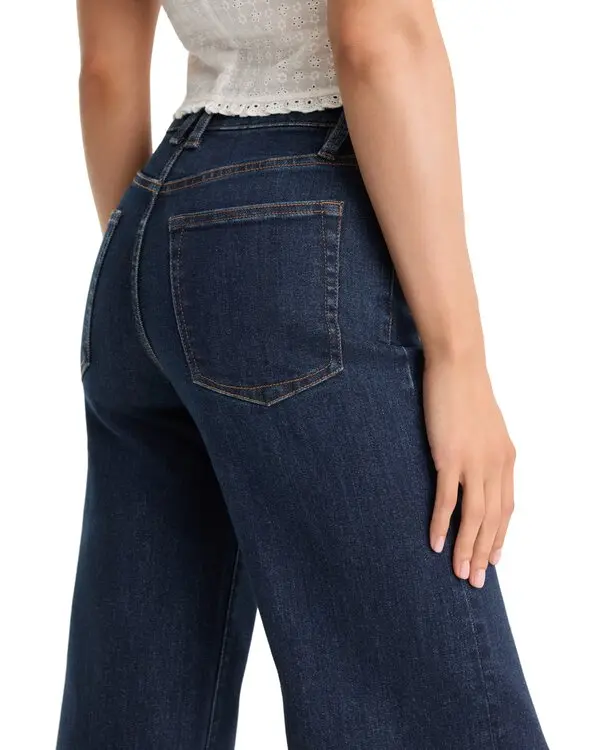 Good American Palazzo Wide Leg Ankle Jeans