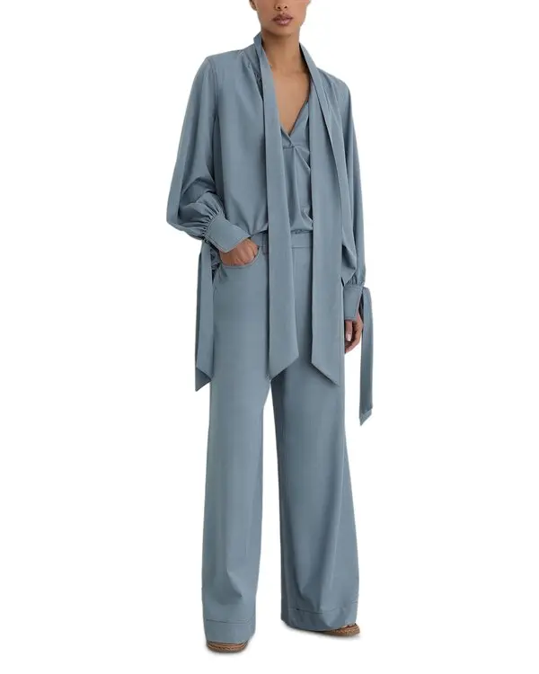 REISS Petite Charlotte Wide Leg Pants