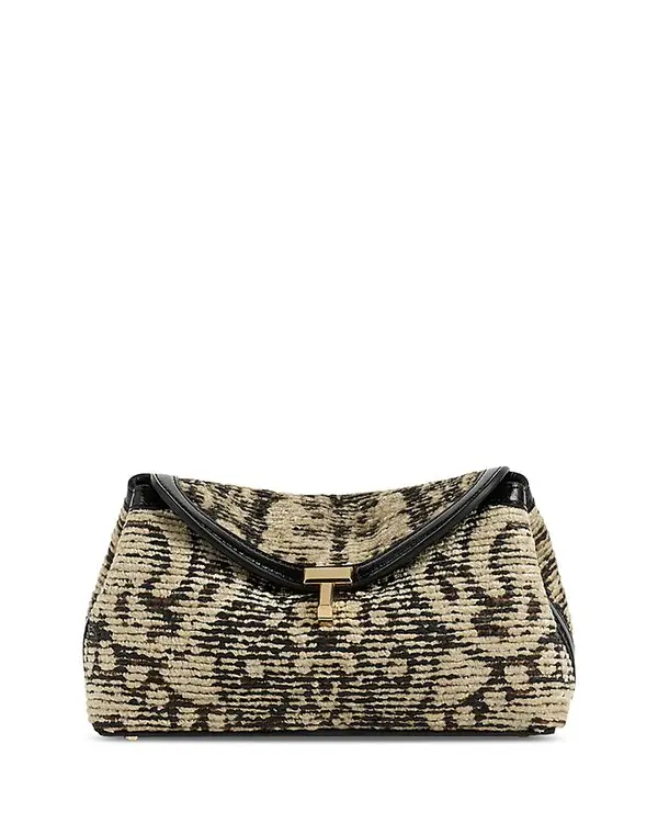 TOTEME Mini T Lock Paisley Clutch - Rye/black