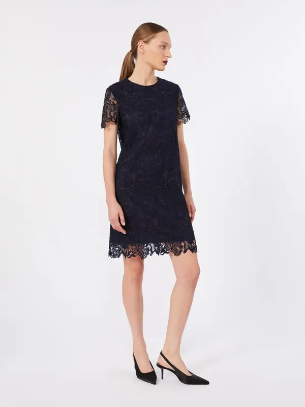 Max Mara Macramé Lace Boxy Dress