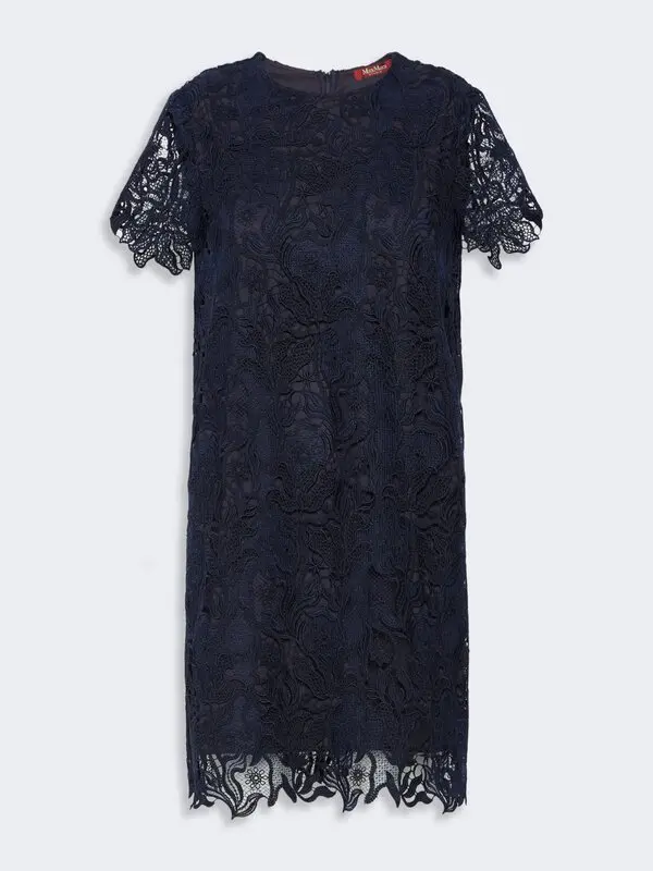 Max Mara Macramé Lace Boxy Dress