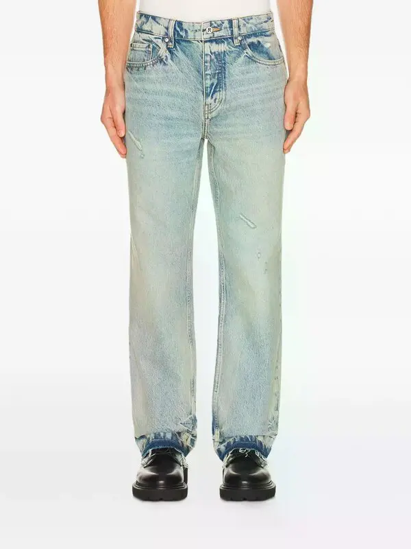 REPRESENT Stud-embellished Distressed Jeans