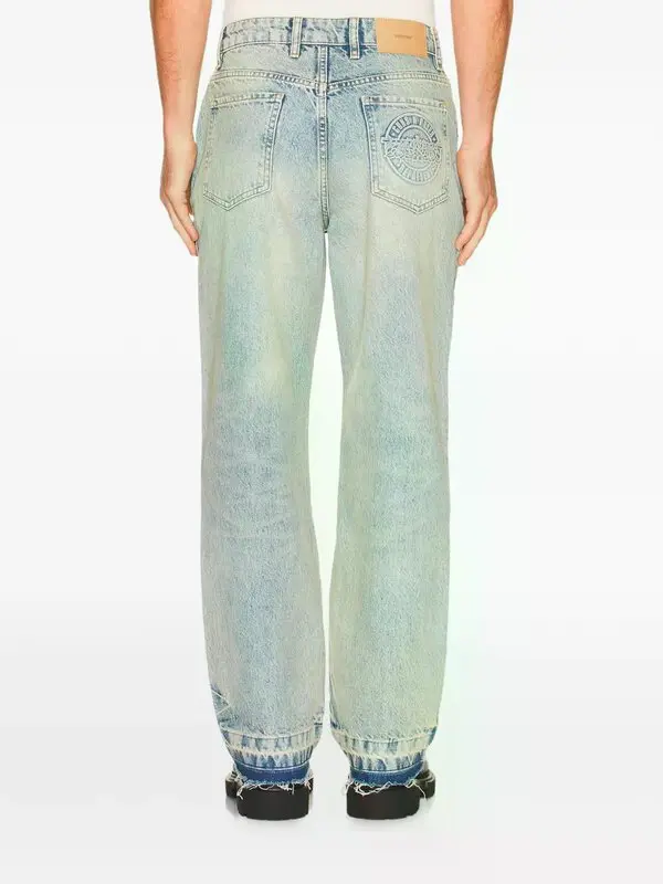 REPRESENT Stud-embellished Distressed Jeans
