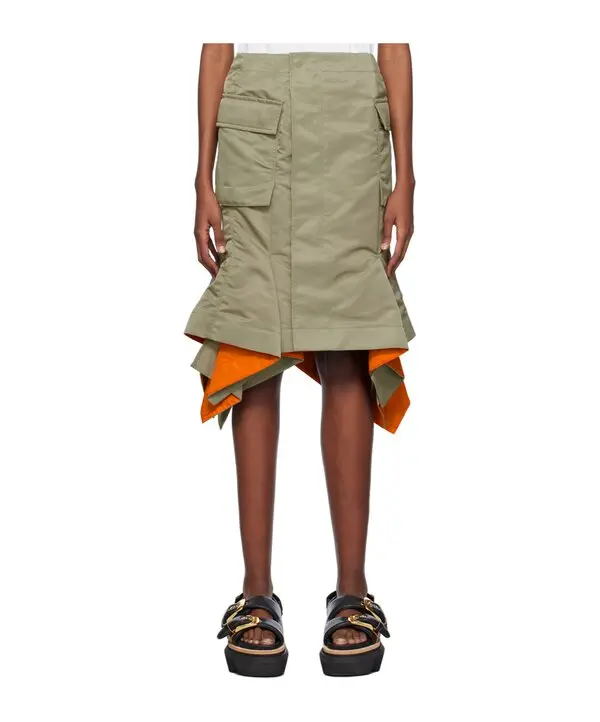 Sacai Cargo Midi Skirt
