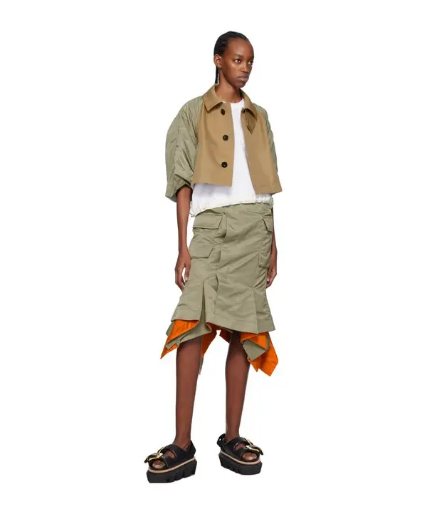 Sacai Cargo Midi Skirt