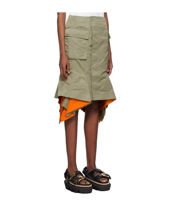 Sacai Cargo Midi Skirt
