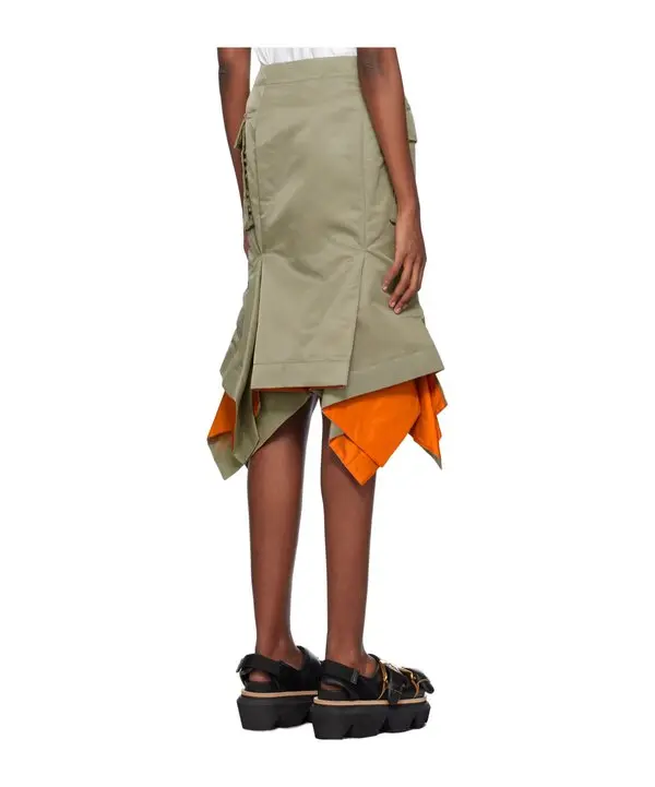 Sacai Cargo Midi Skirt