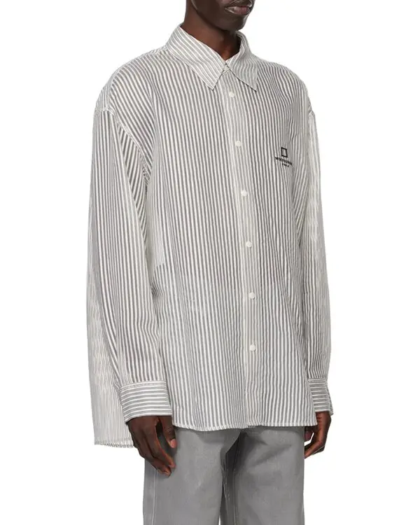 WOOYOUNGMI Striped Long-sleeved Shirt