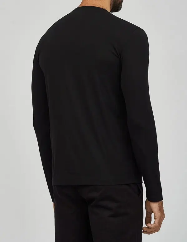 EA7 Long-sleeved T-shirt With Embossed Logo